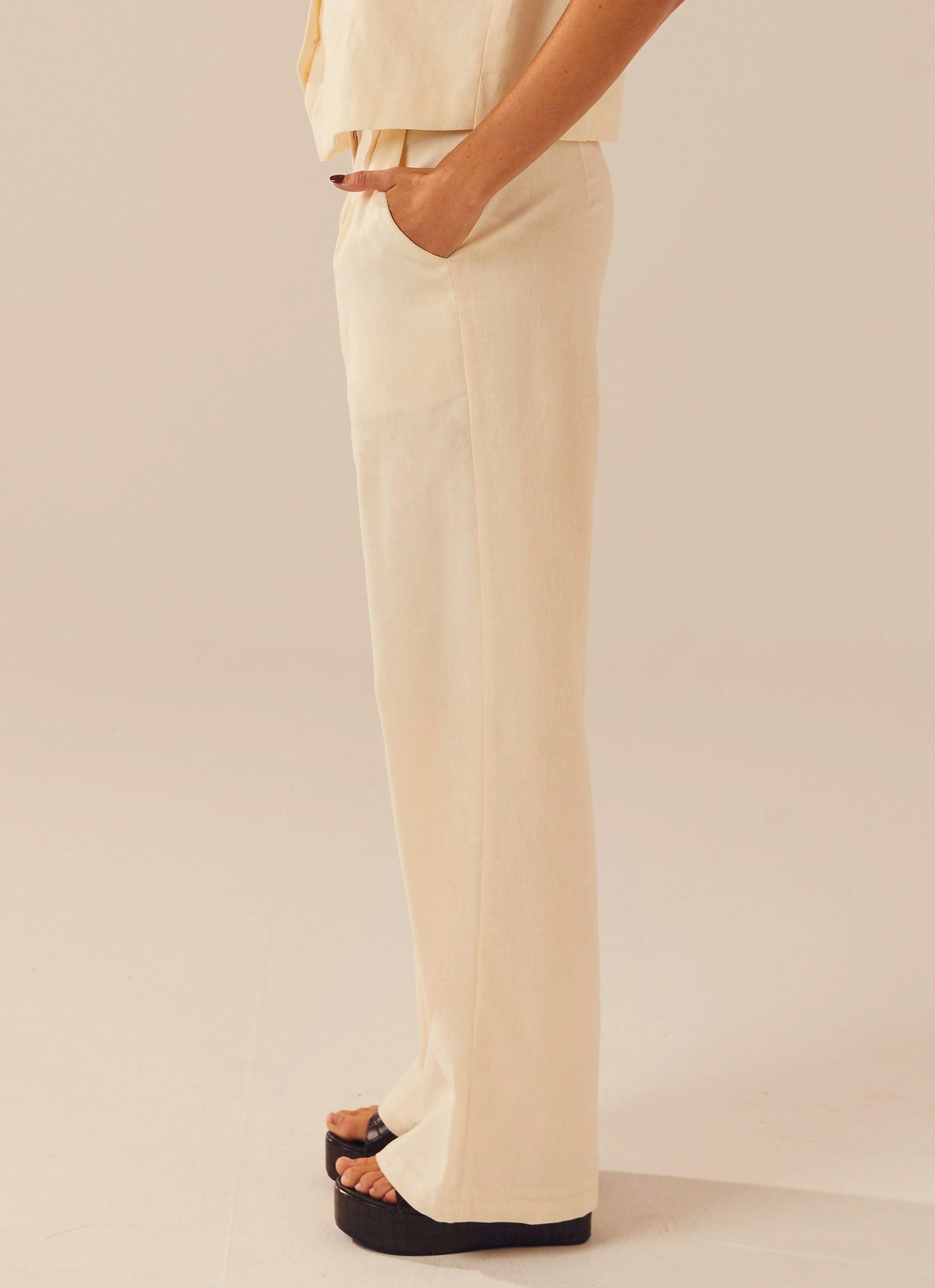 Garden Girls Linen Pants - Ivory – Peppermayo Canada