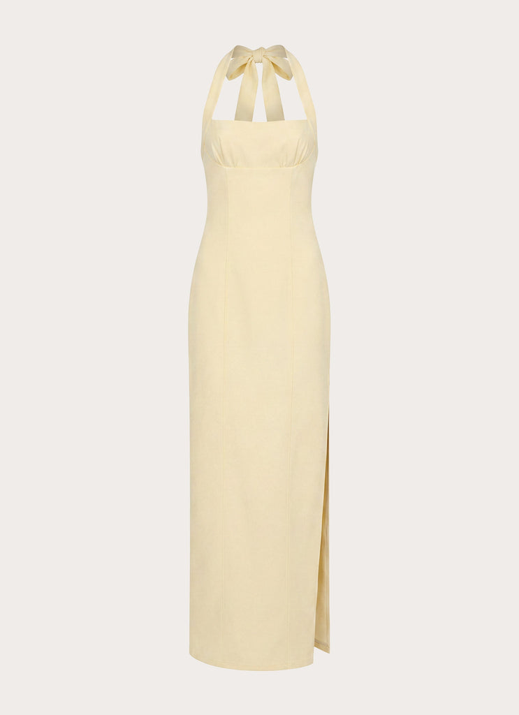 Analeah Maxi Dress - Baby Yellow – Peppermayo Canada