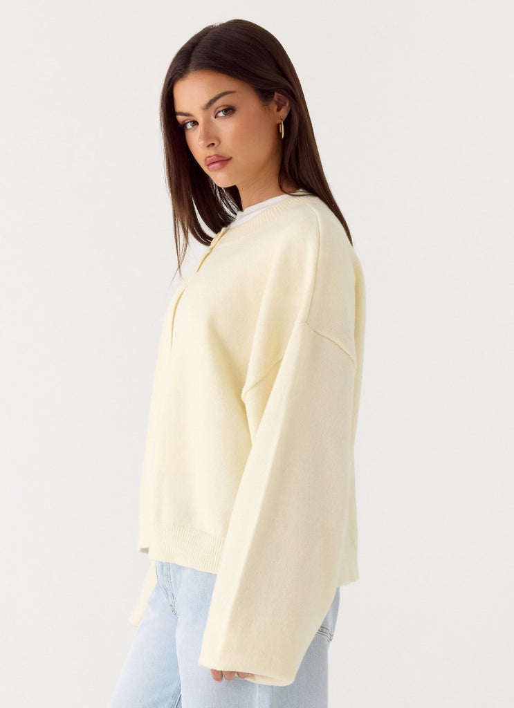 Annie One Button Cardigan - Ivory Cream – Peppermayo Canada