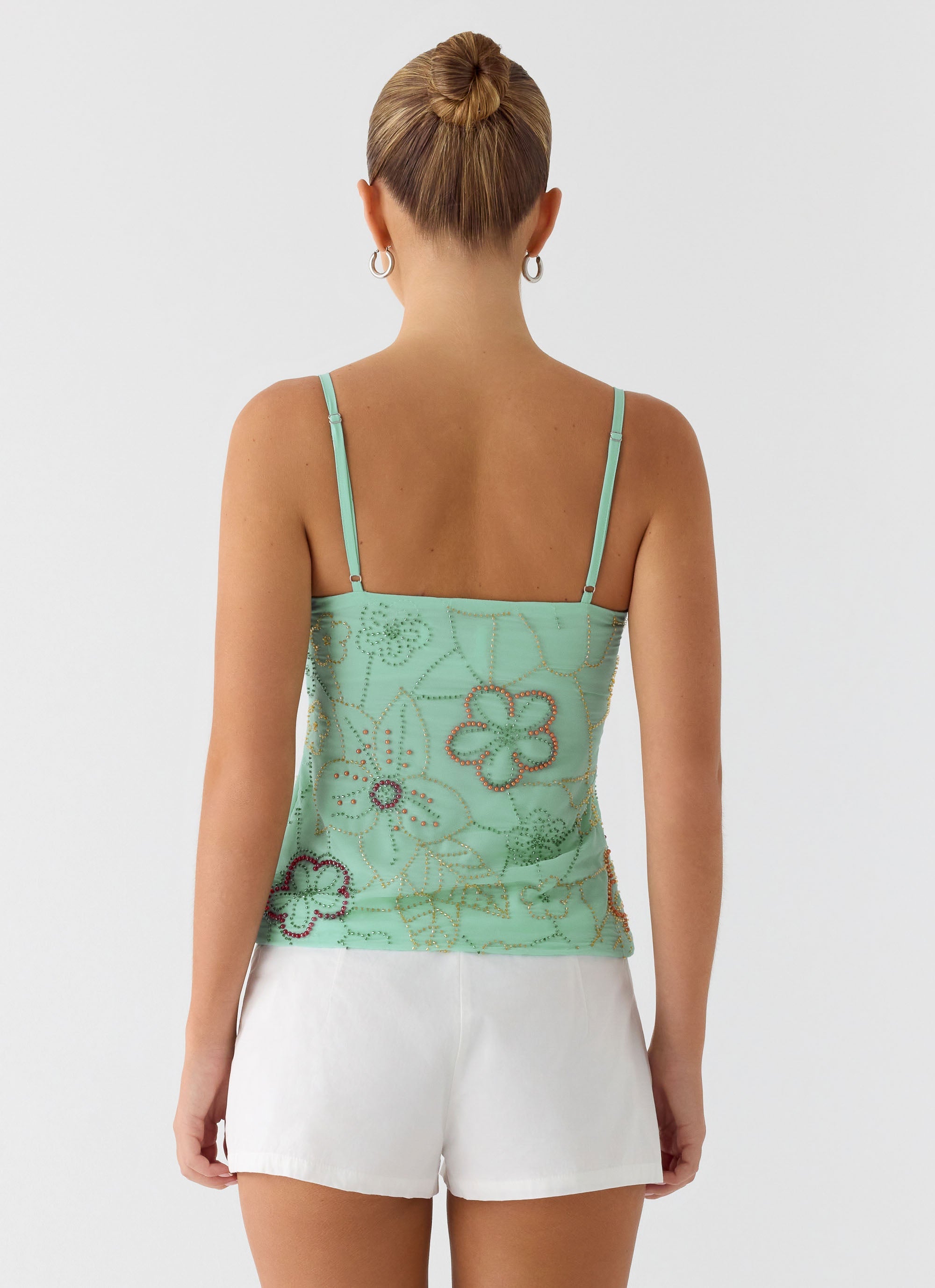 Be Alright Beaded Top - Turquoise – Peppermayo Canada