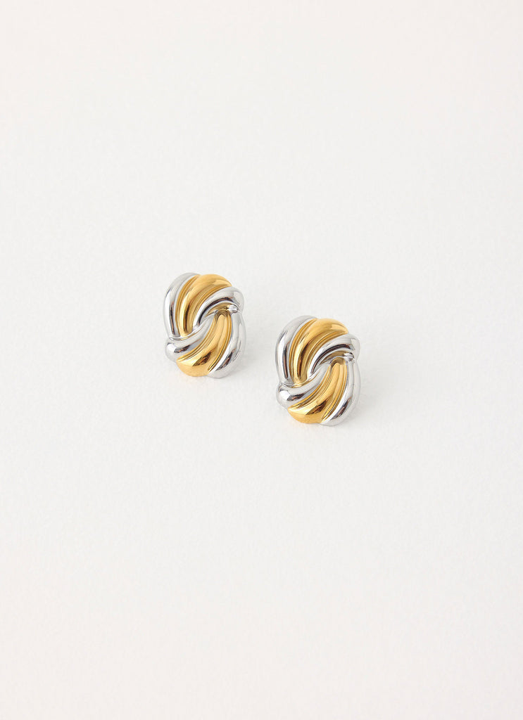 Blur Earrings - Gold/Silver – Peppermayo Canada