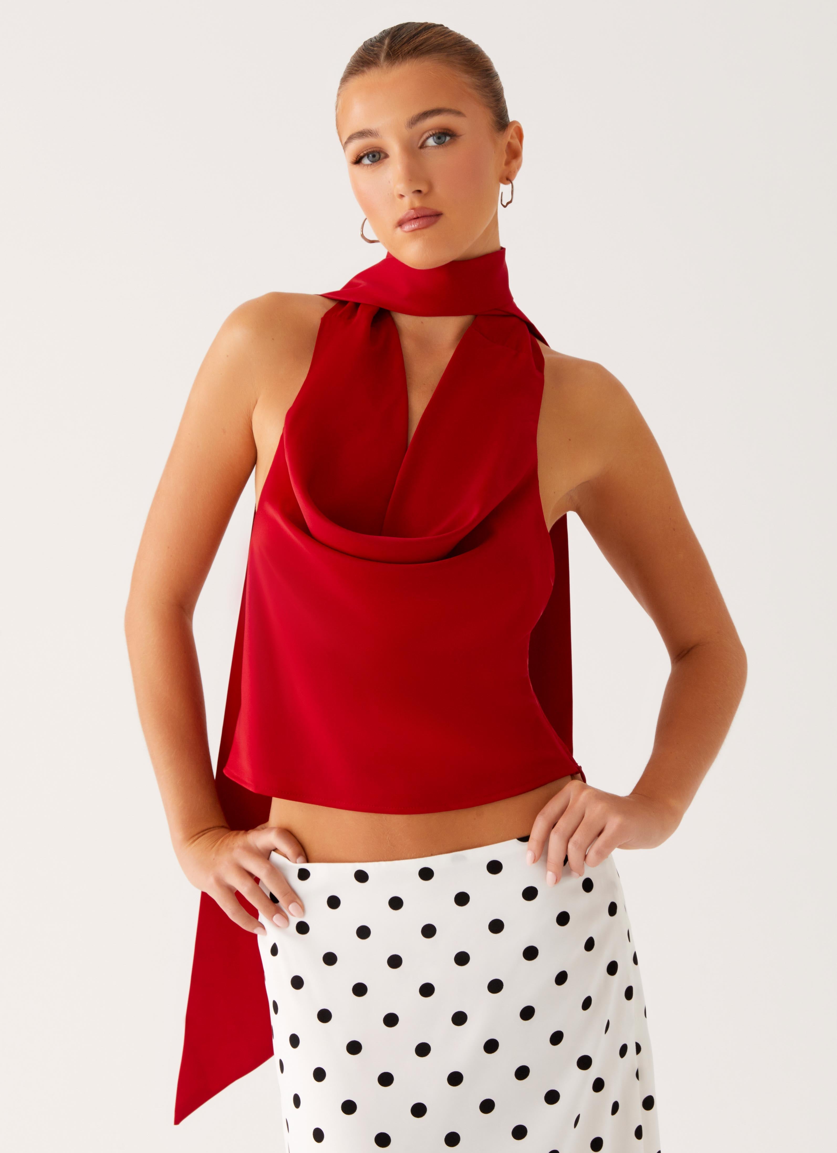 Catching Feelings Top - Red – Peppermayo Canada