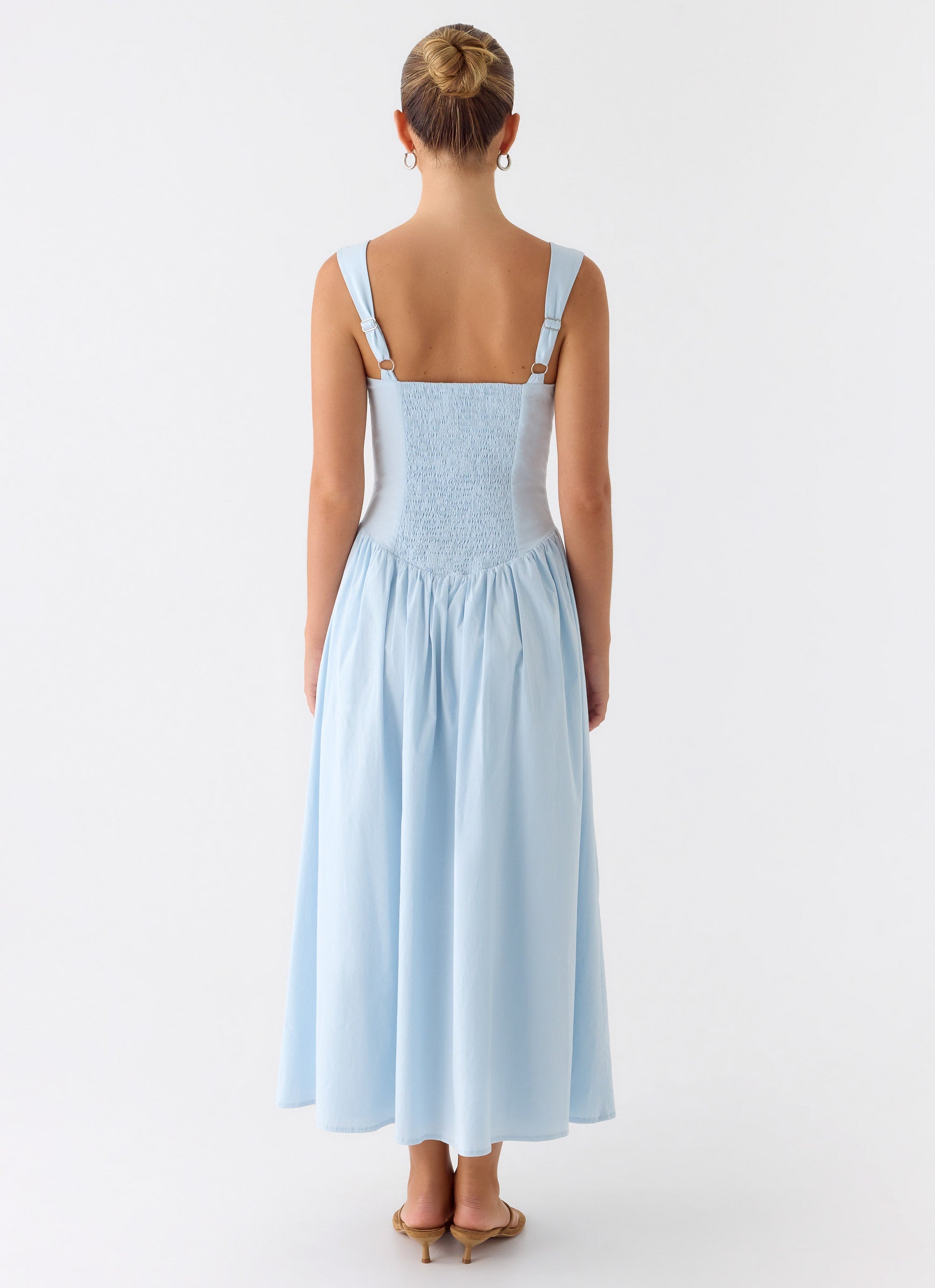 Emmalina Midi Dress - Blue – Peppermayo Canada