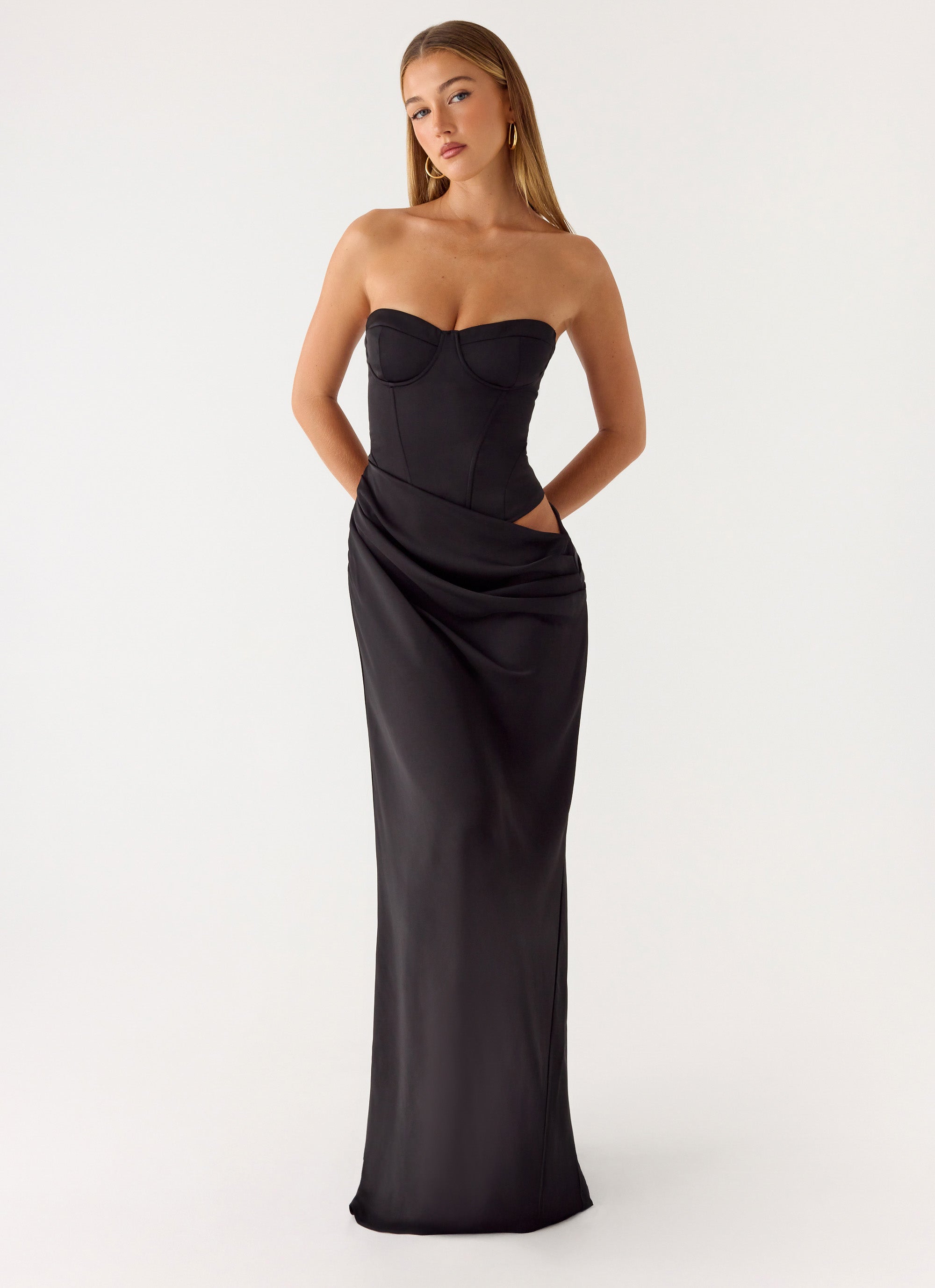 Emory Corset Maxi Dress - Black – Peppermayo Canada