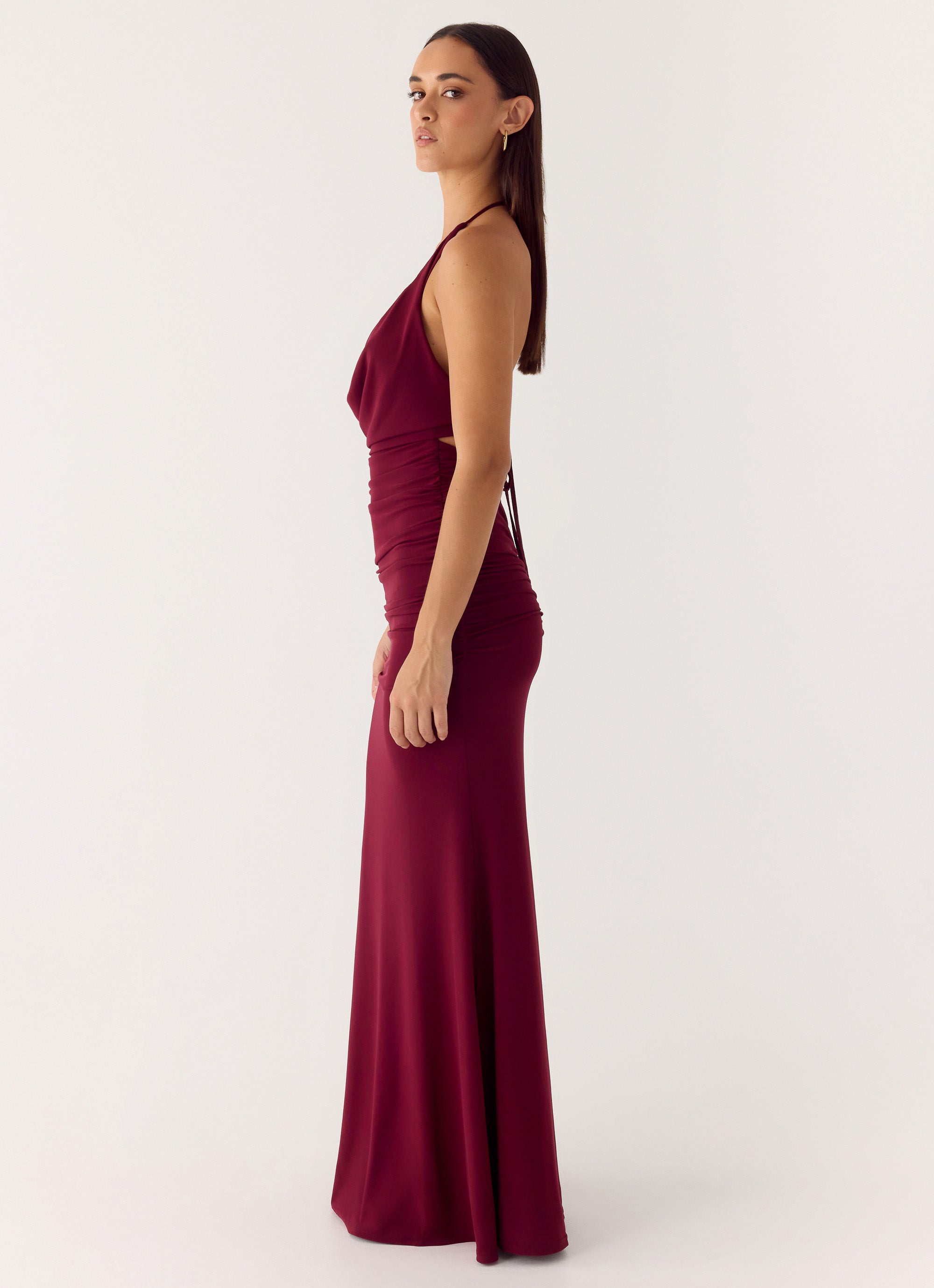 Eyes Closed Maxi Dress - Dark Cherry – Peppermayo Canada