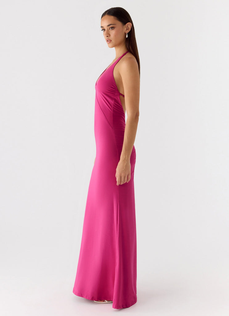 Have Your Attention Maxi Dress - Fuchsia – Peppermayo Canada