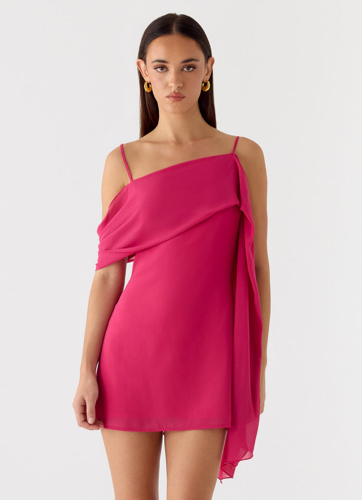 In Your Place Mini Dress - Fuchsia – Peppermayo Canada