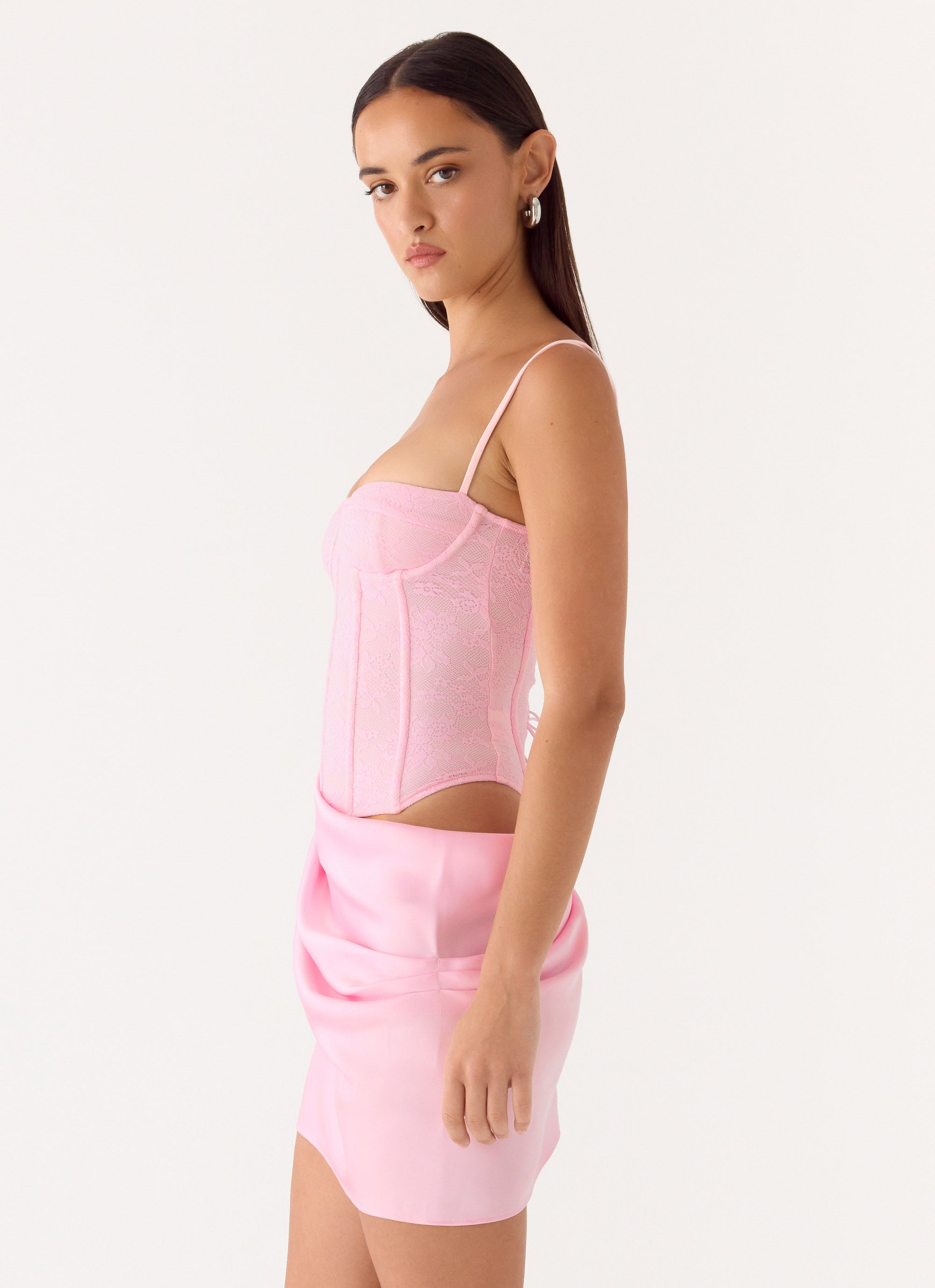 Kalila Corset Mini Dress - Pink – Peppermayo Canada