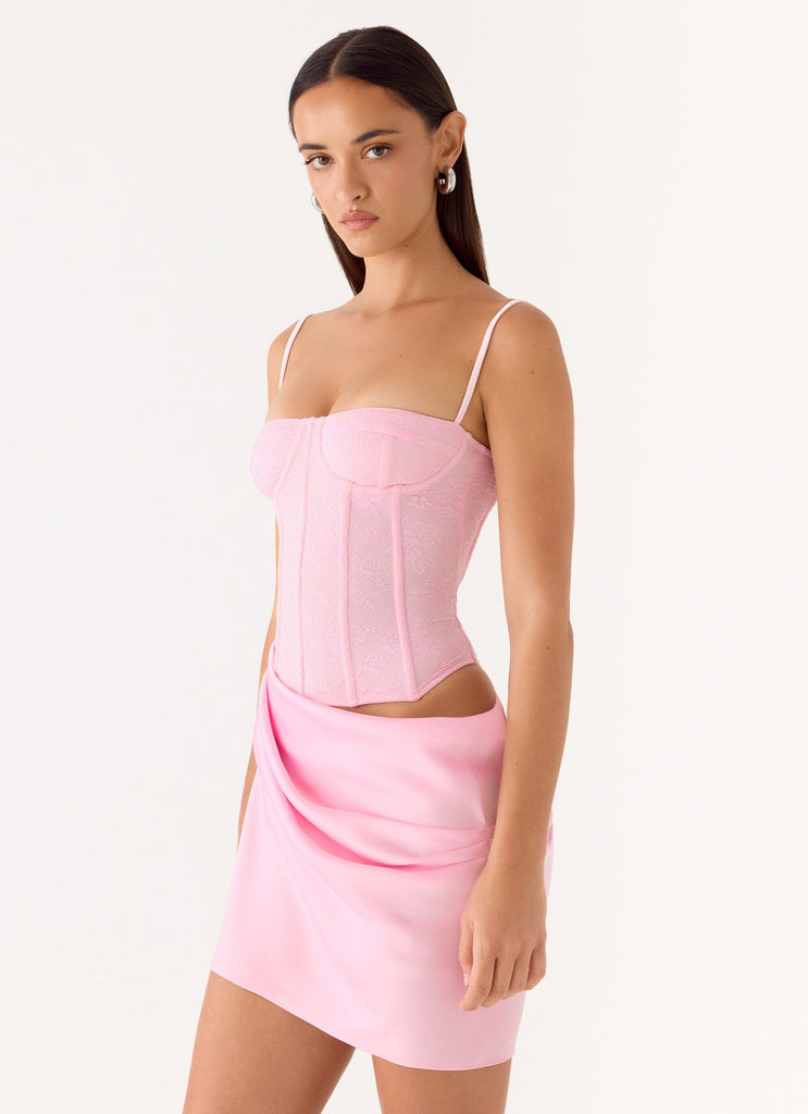 Kalila Corset Mini Dress - Pink – Peppermayo Canada