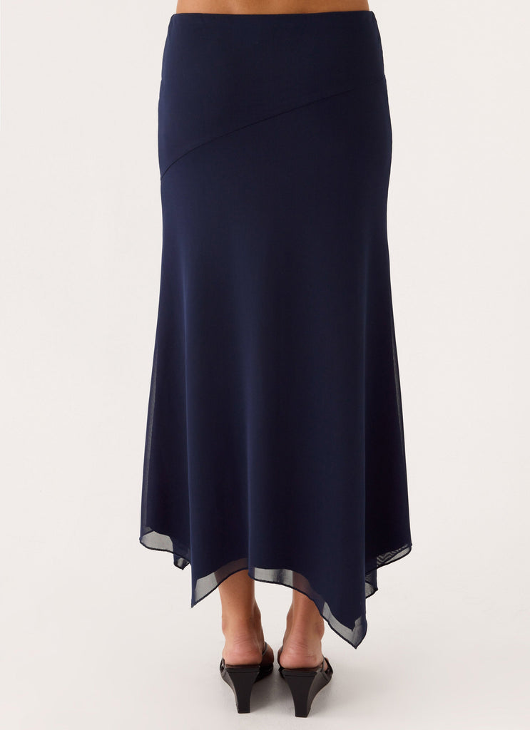 Kerrie Hanky Midi Skirt - Dark Navy – Peppermayo Canada