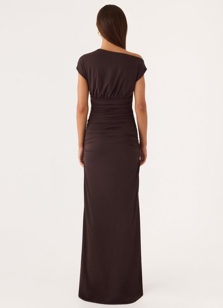 Liana Maxi Dress - Chocolate – Peppermayo Canada