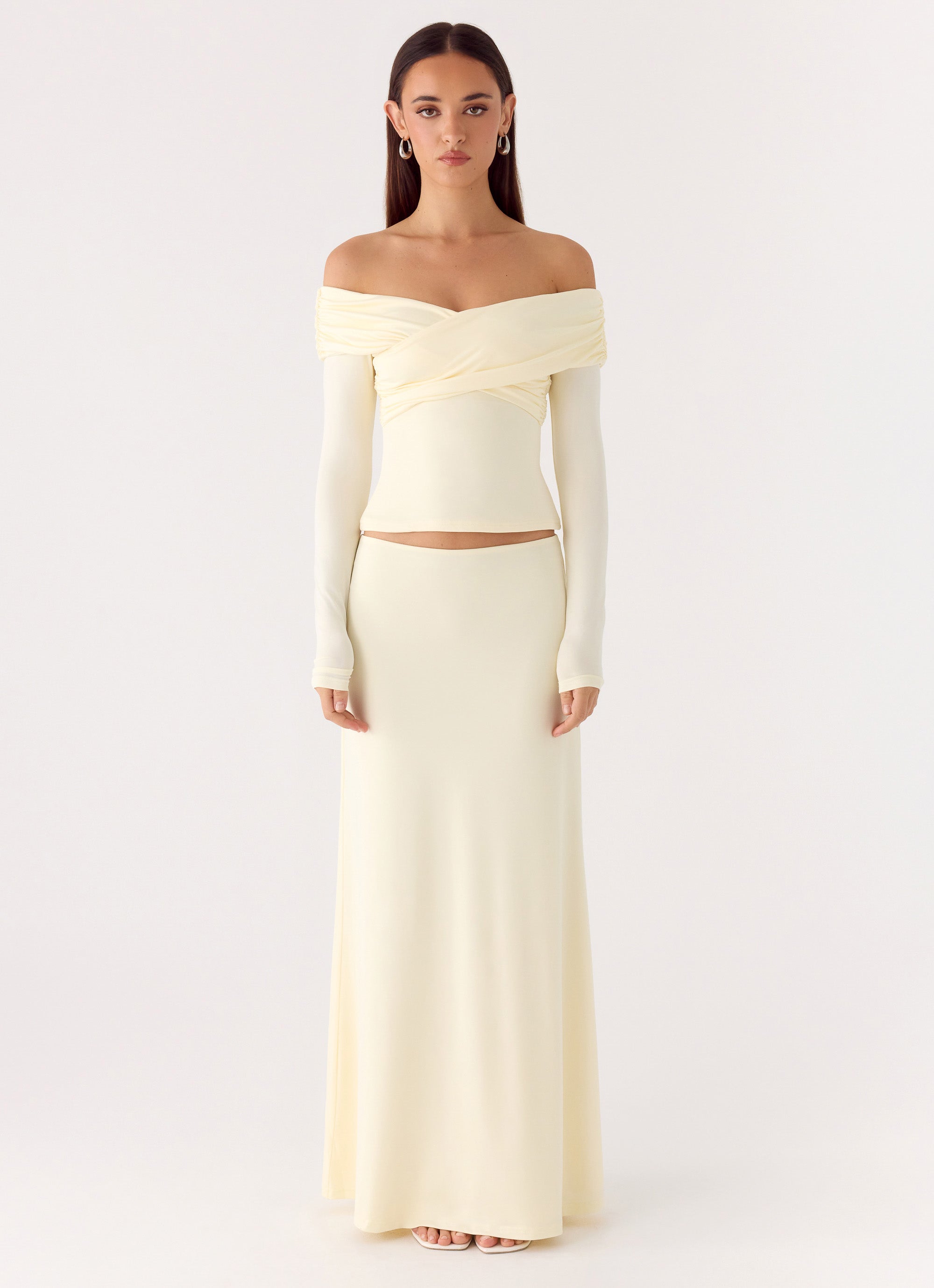 Like A Flower Maxi Skirt - Lemon Yellow – Peppermayo Canada