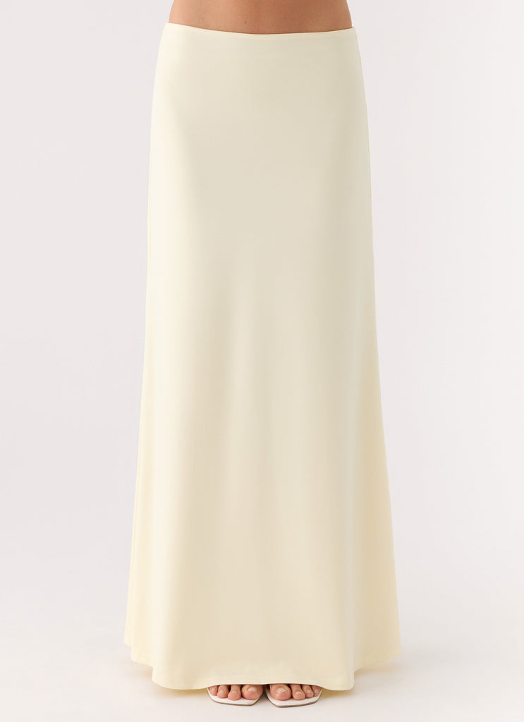 Like A Flower Maxi Skirt - Lemon Yellow – Peppermayo Canada