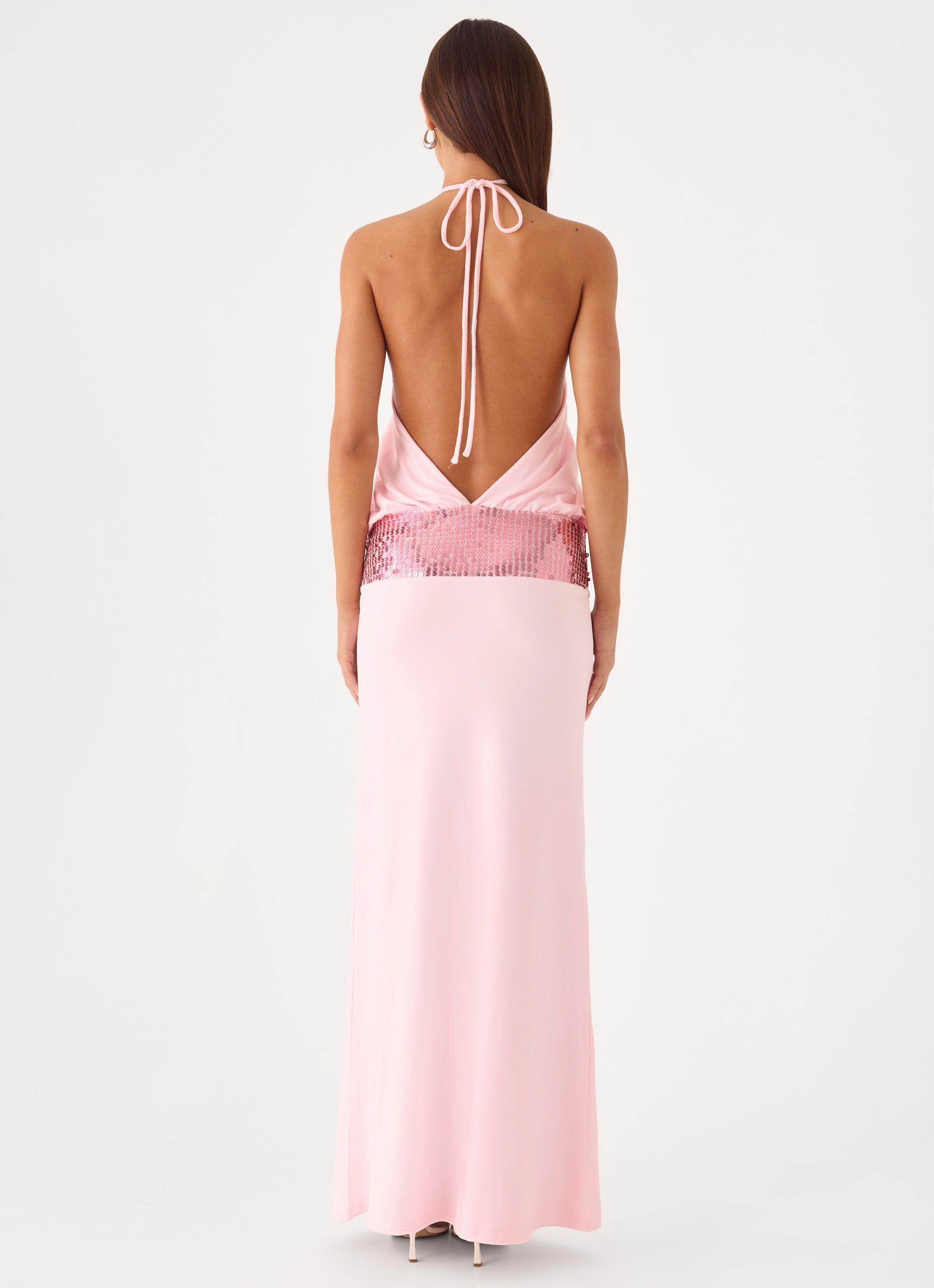 Marcie Halter Maxi Dress - pink – Peppermayo Canada