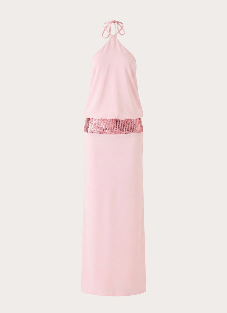 Marcie Halter Maxi Dress - pink – Peppermayo Canada