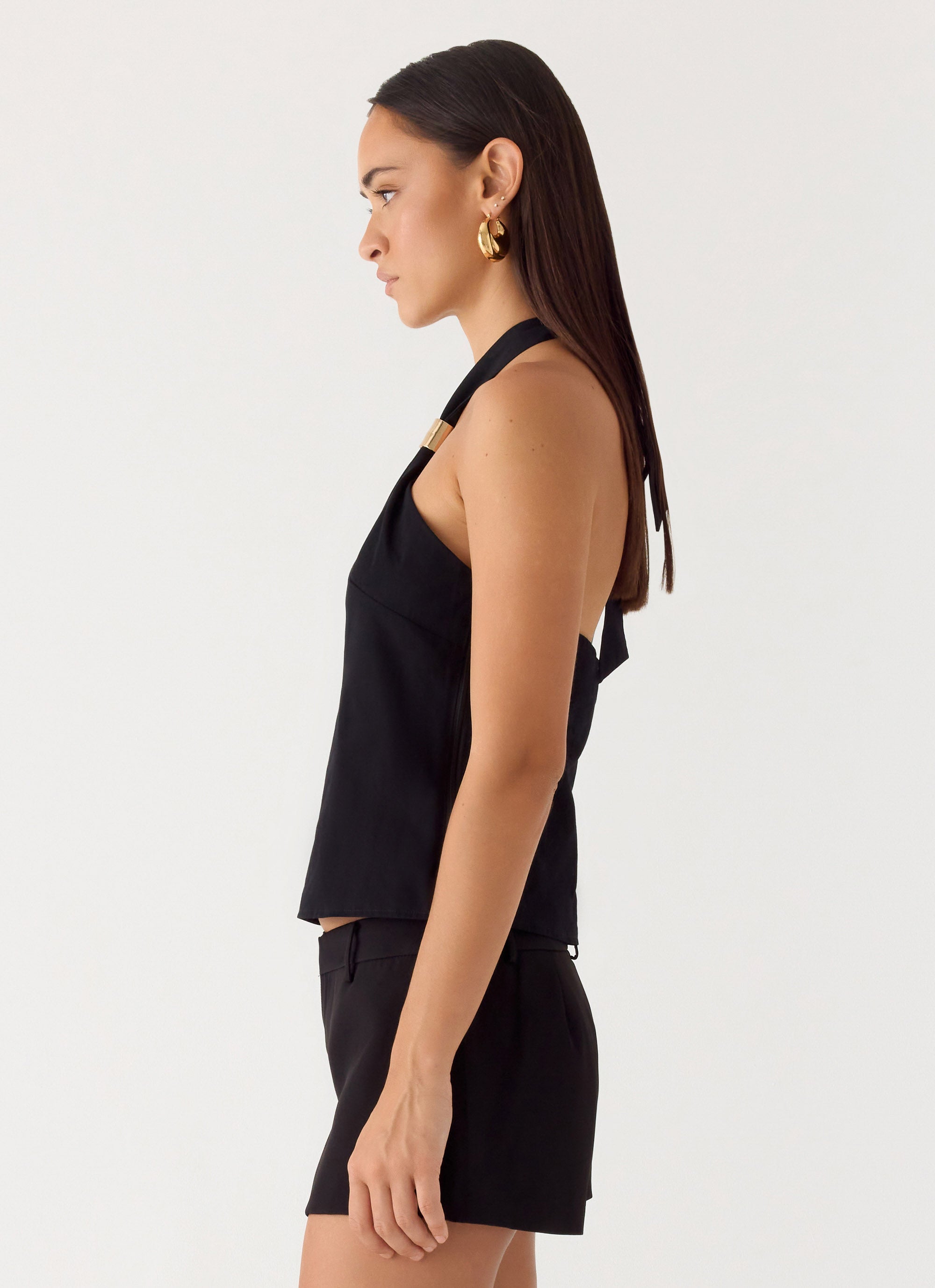 Odetta Halter Top - Black – Peppermayo Canada