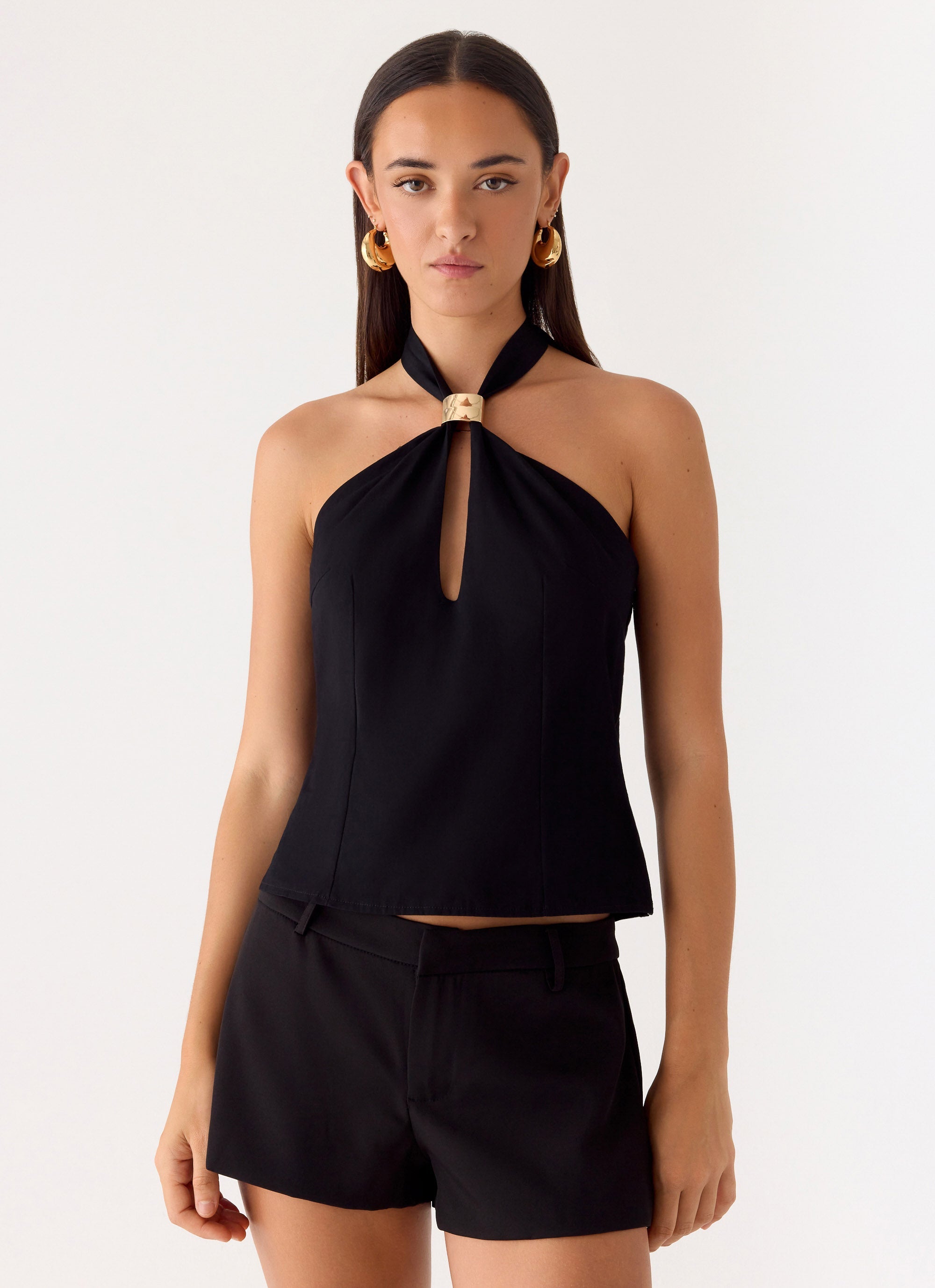 Odetta Halter Top - Black – Peppermayo Canada