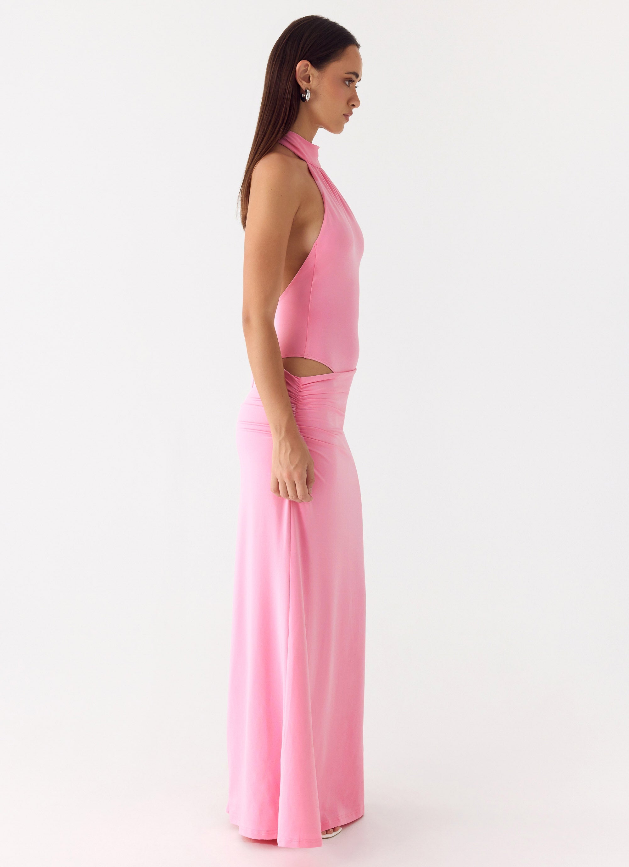 On My Way Bodysuit Maxi Dress - Pink – Peppermayo Canada