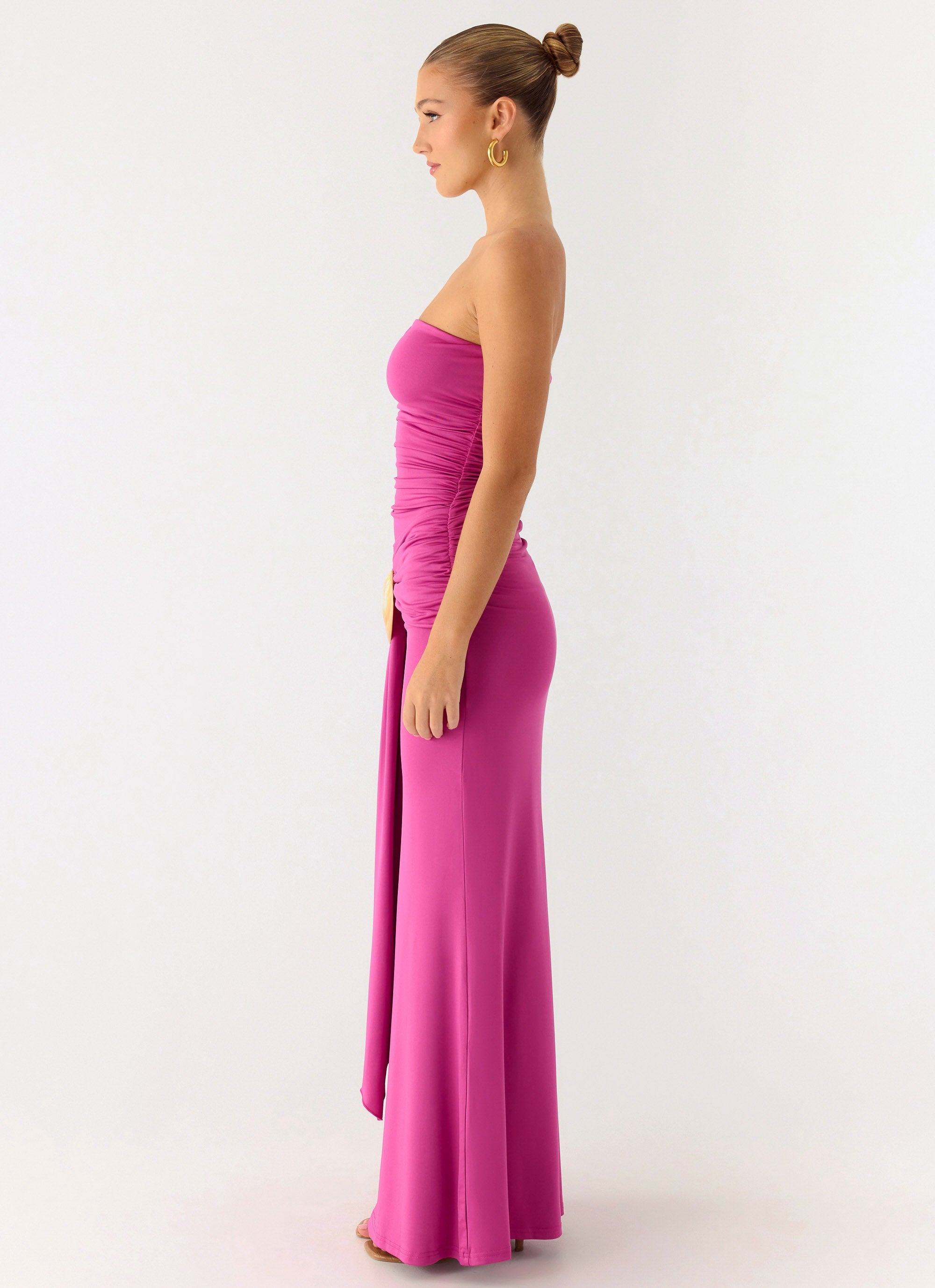 Party After Party Shell Maxi Dress - Fuchsia – Peppermayo Canada