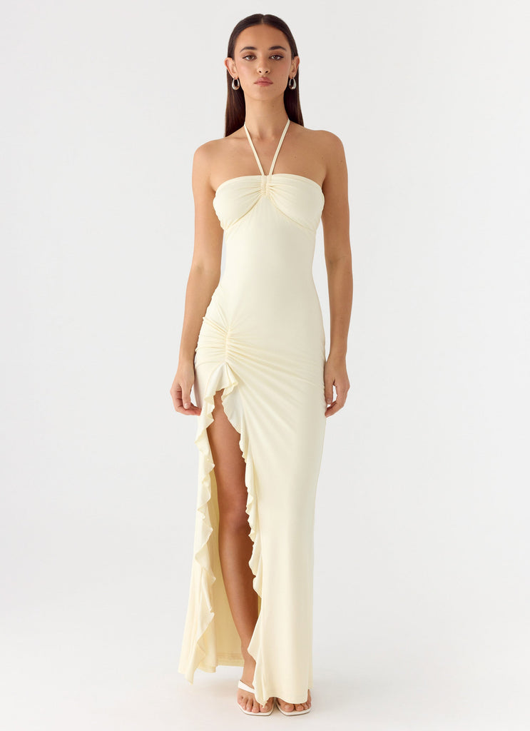 Right Hand Girl Maxi Dress - Lemon Yellow – Peppermayo Canada
