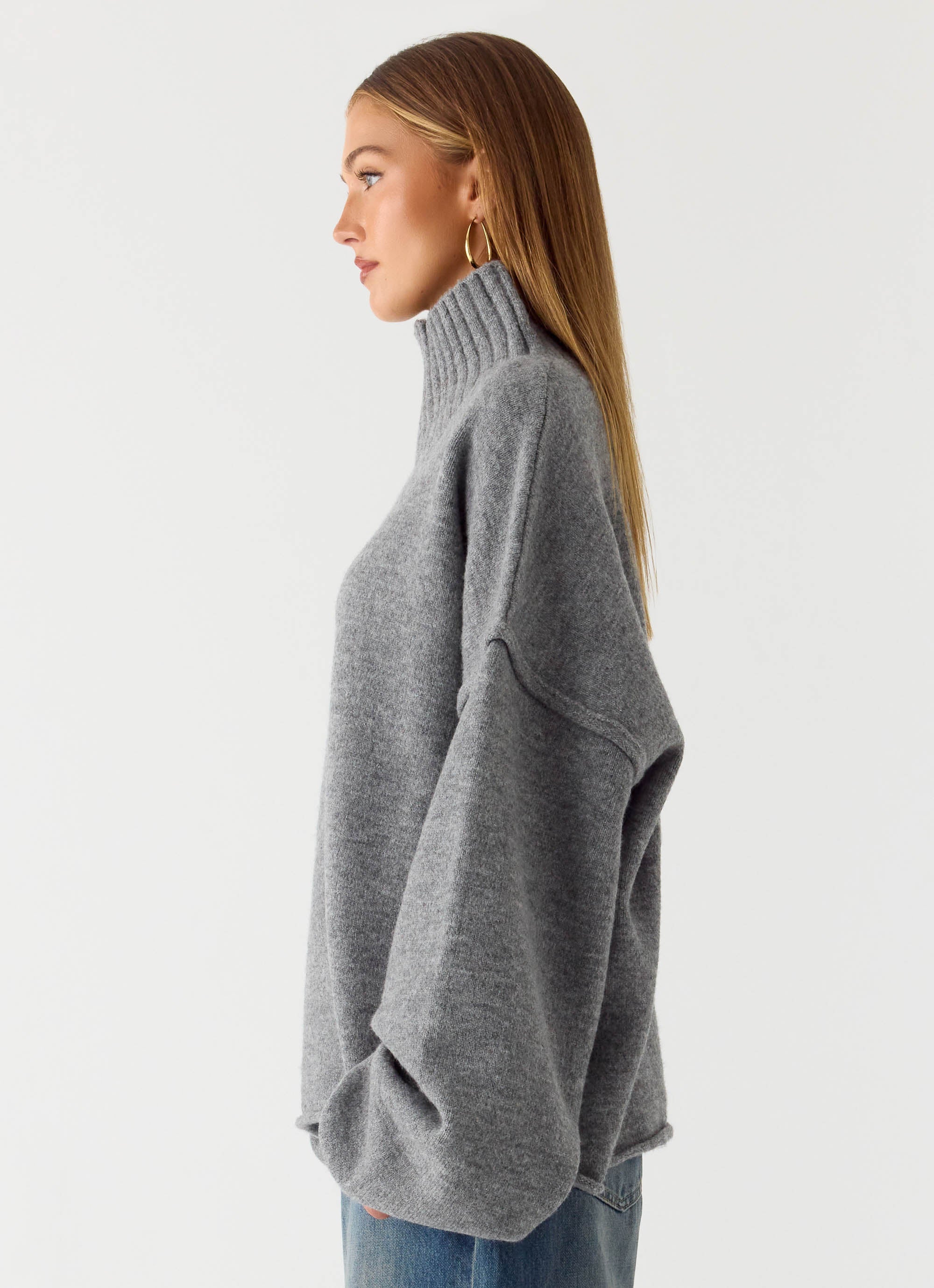 Roux Knit Sweater - Grey – Peppermayo Canada