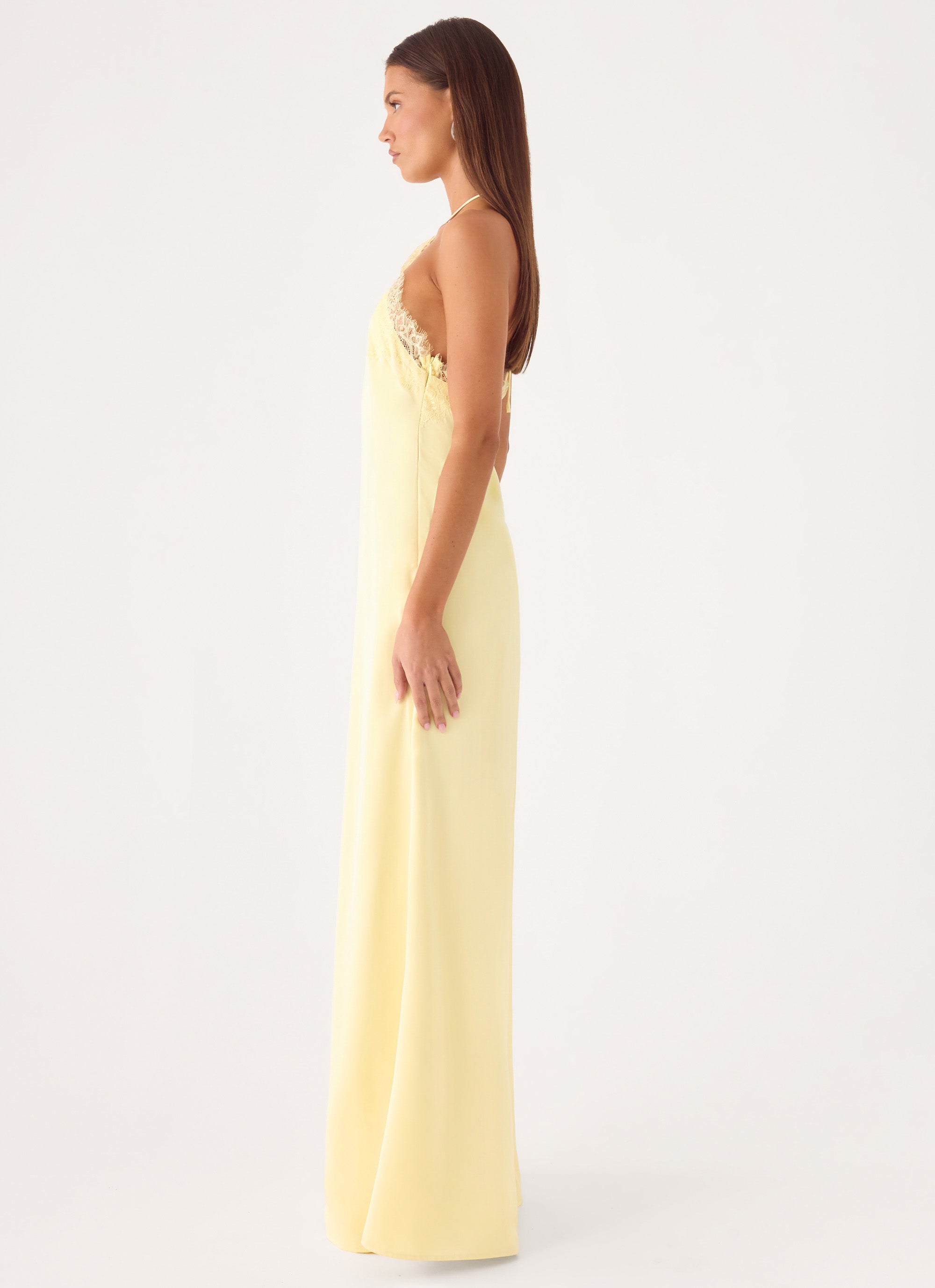 Samaria Halter Maxi Dress - Yellow – Peppermayo Canada