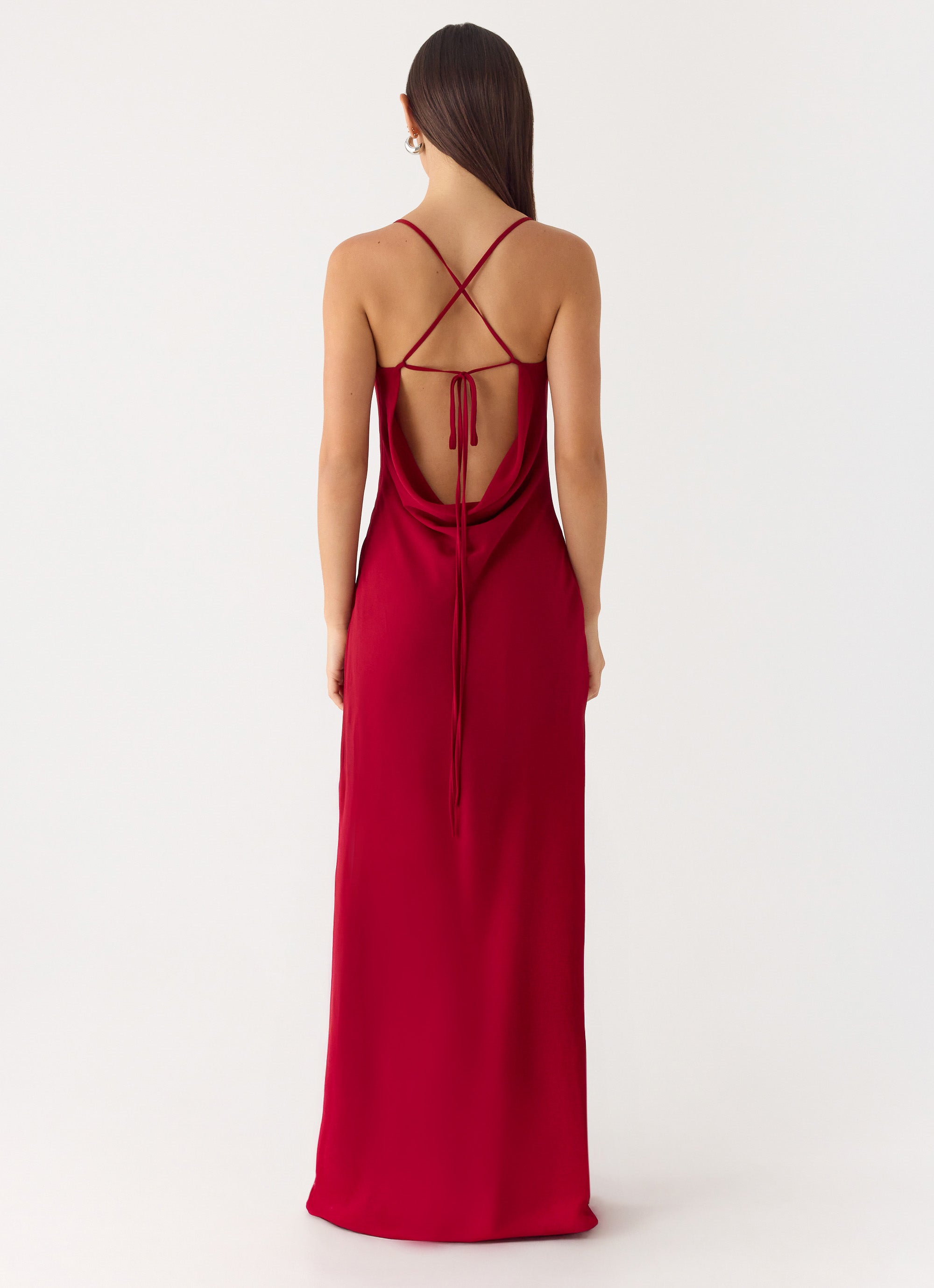 Saria Maxi Dress - Deep Red – Peppermayo Canada