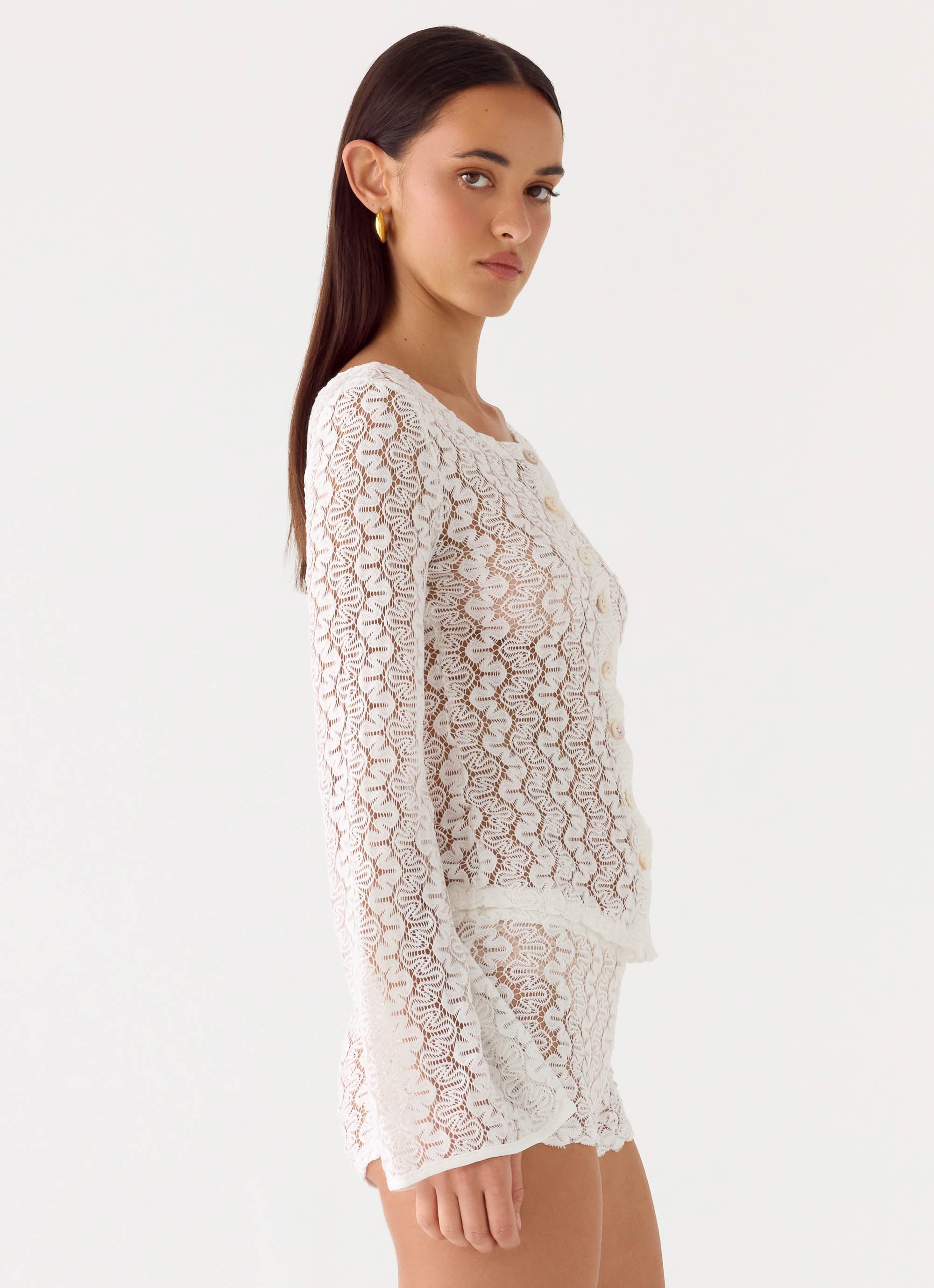 Selina Long Sleeve Top - Ivory – Peppermayo Canada