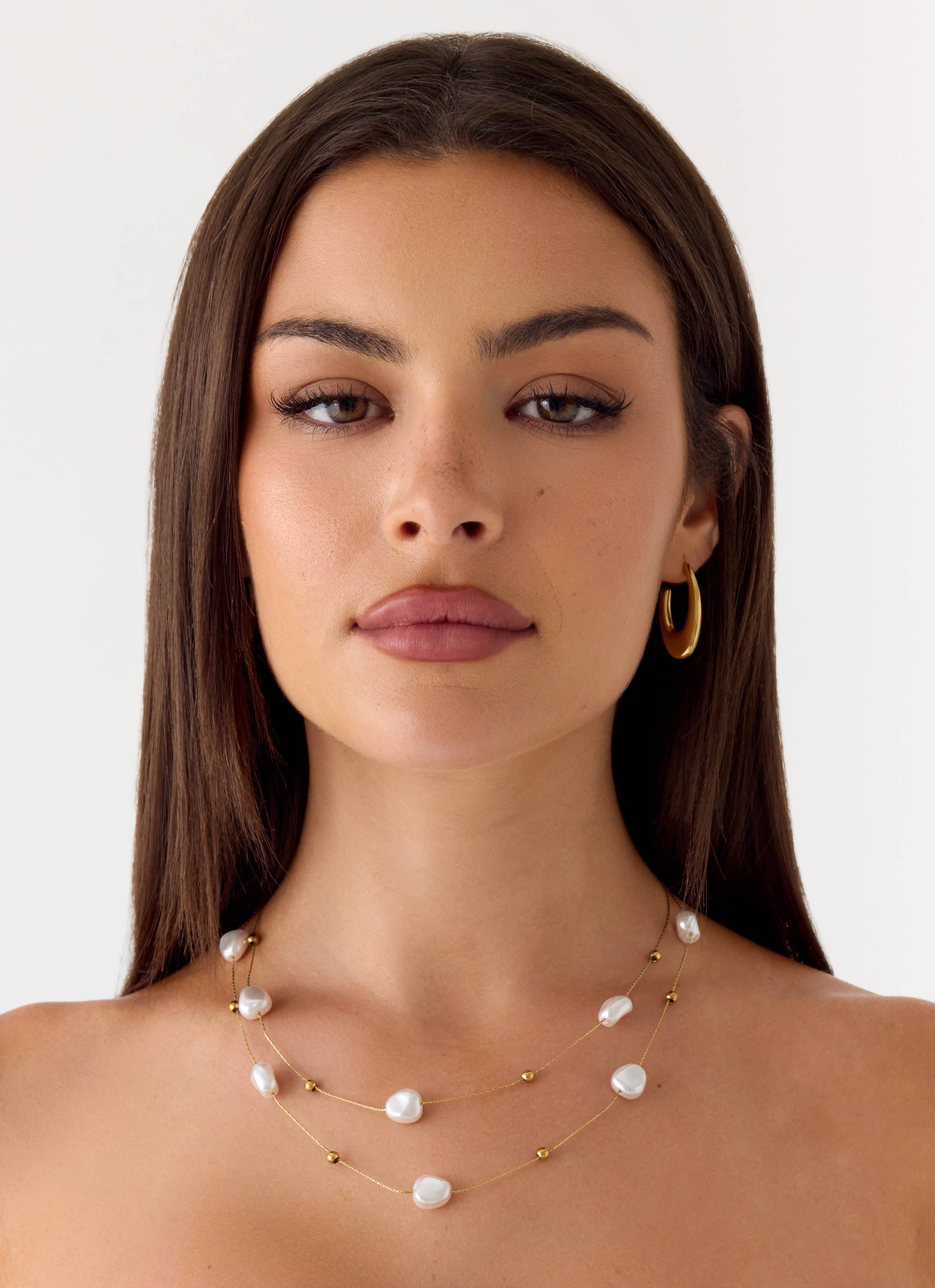 Serena Pearl Necklace - Pearl/Gold – Peppermayo Canada