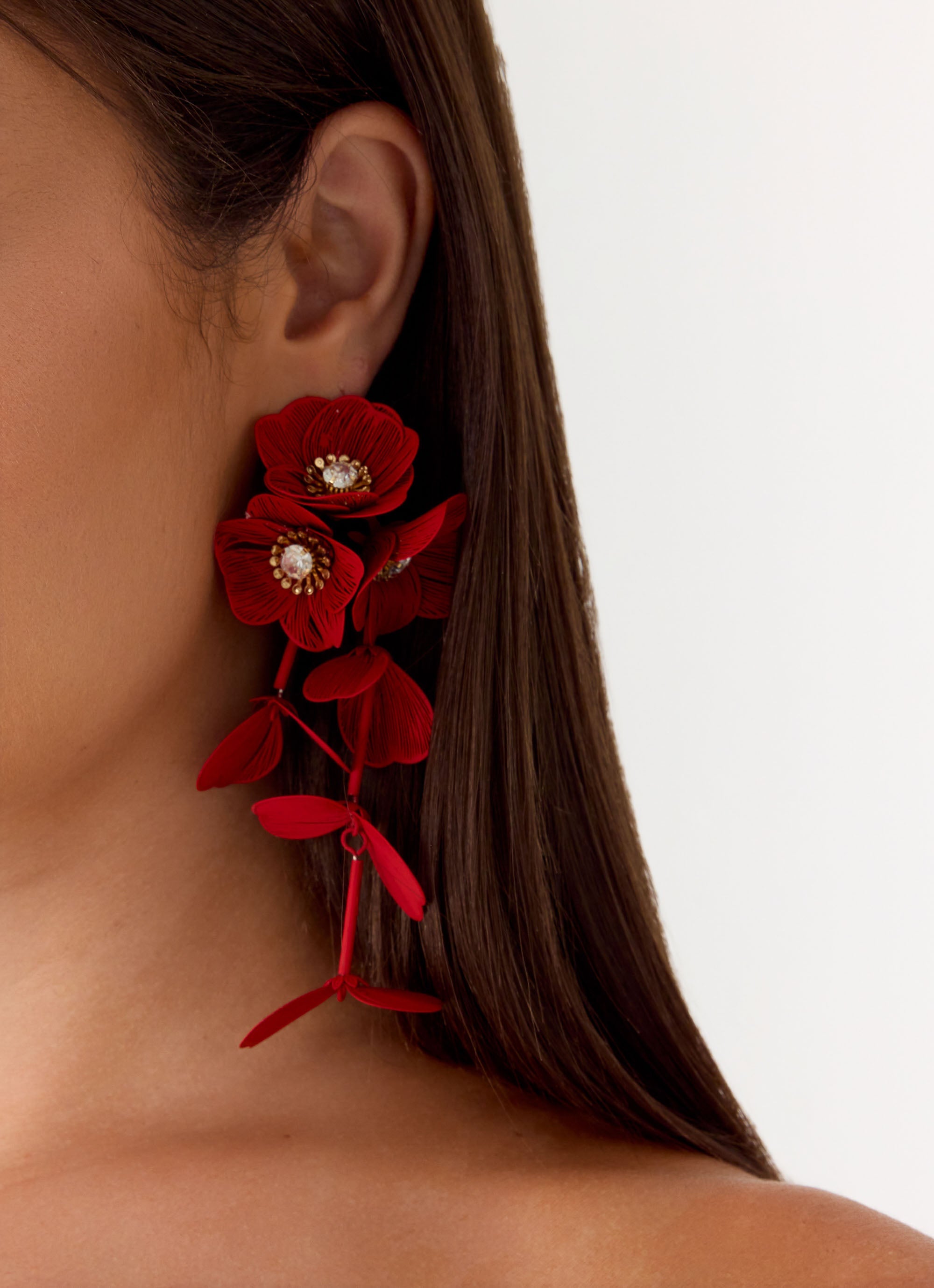 Venetta Earrings - Red – Peppermayo Canada